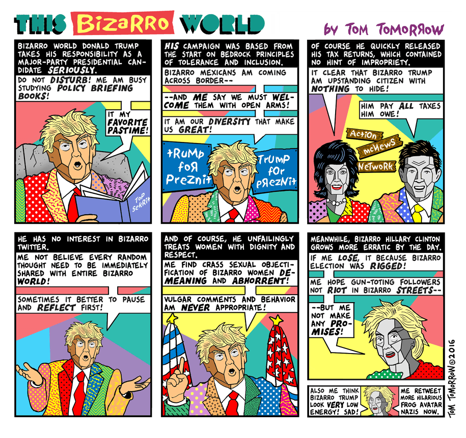 Talking Donald Trump with Tom Tomorrow