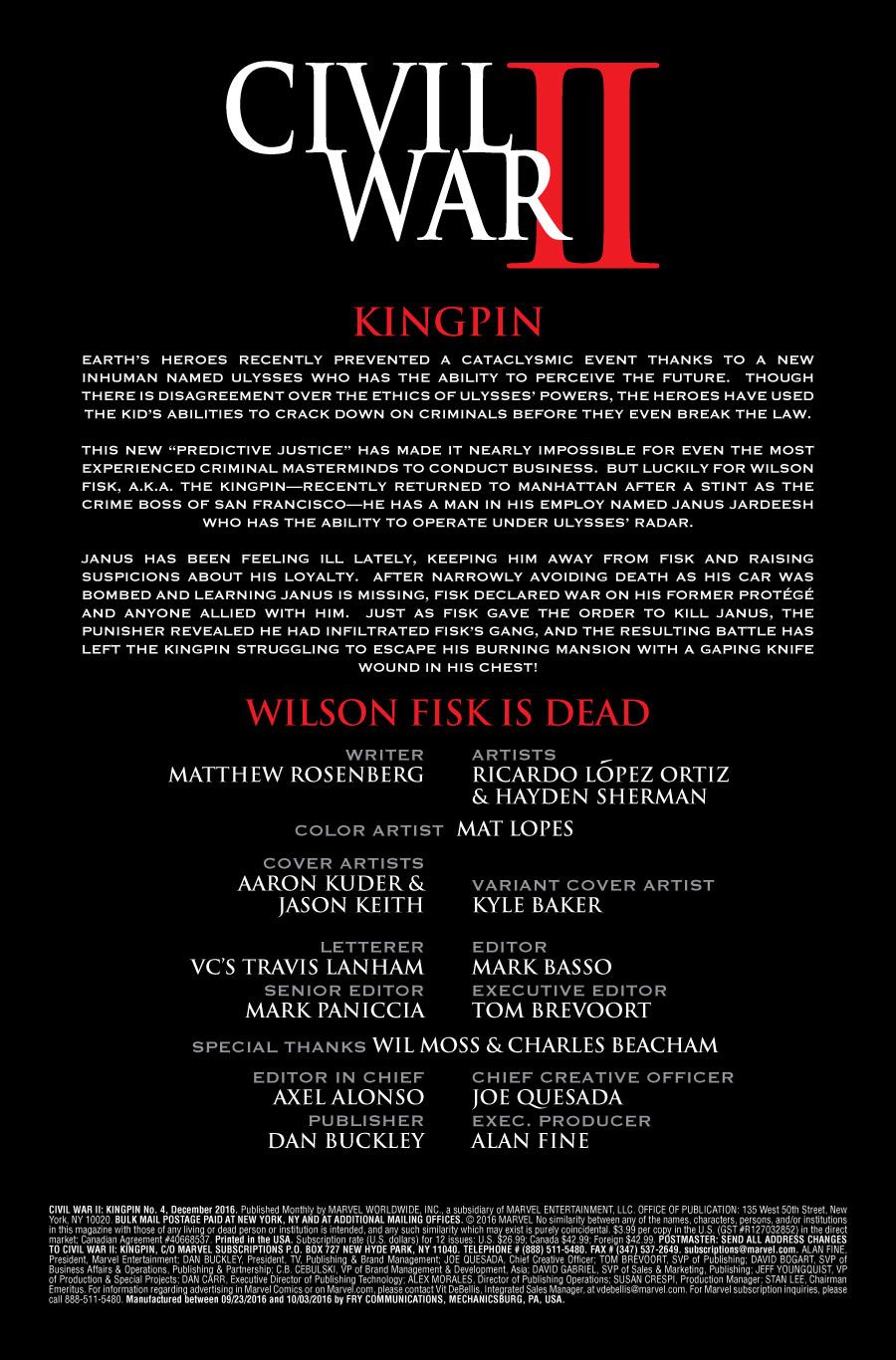 Civil War II: Kingpin #4