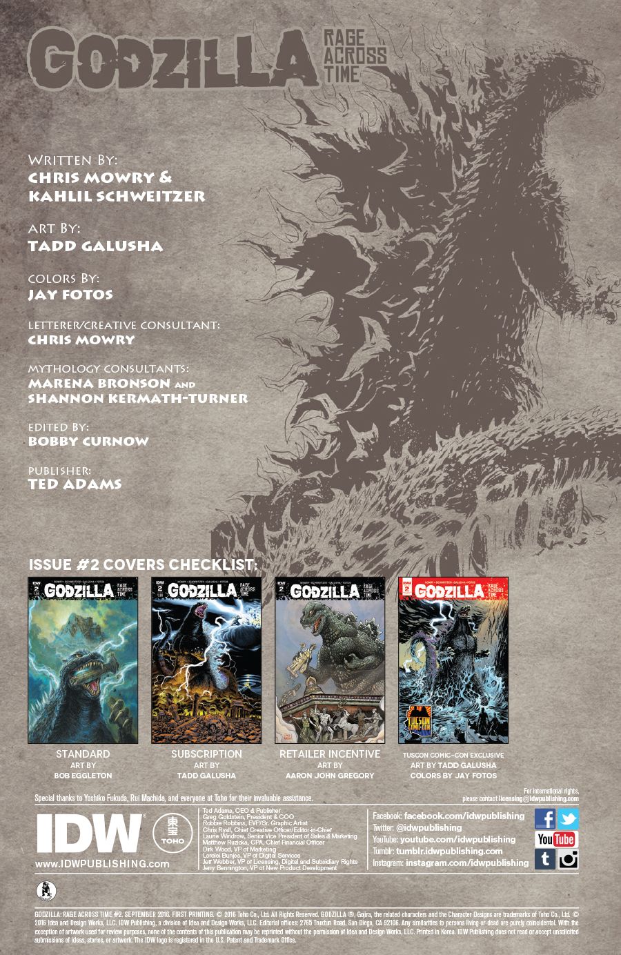 Godzilla: Rage Across Time #2