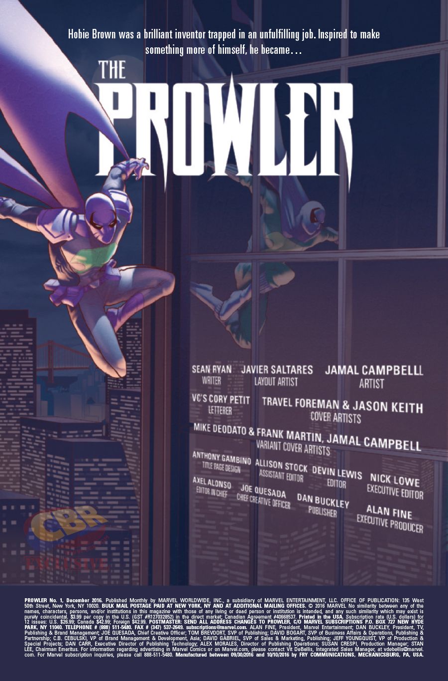 Prowler #1 (EXCLUSIVE PREVIEW)