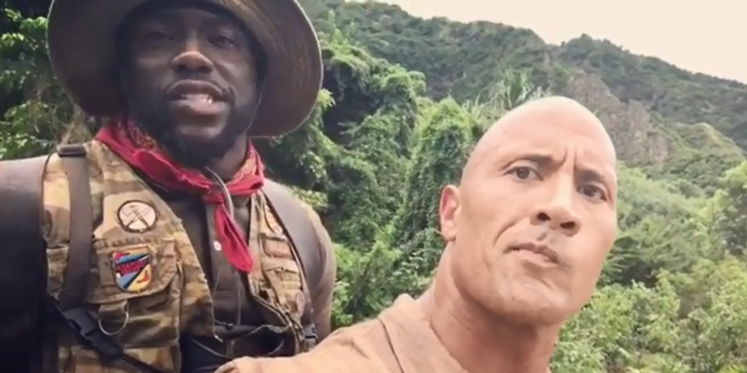 Video Shows Jumanji Stars Between The Rock and a Hart Place | CBR