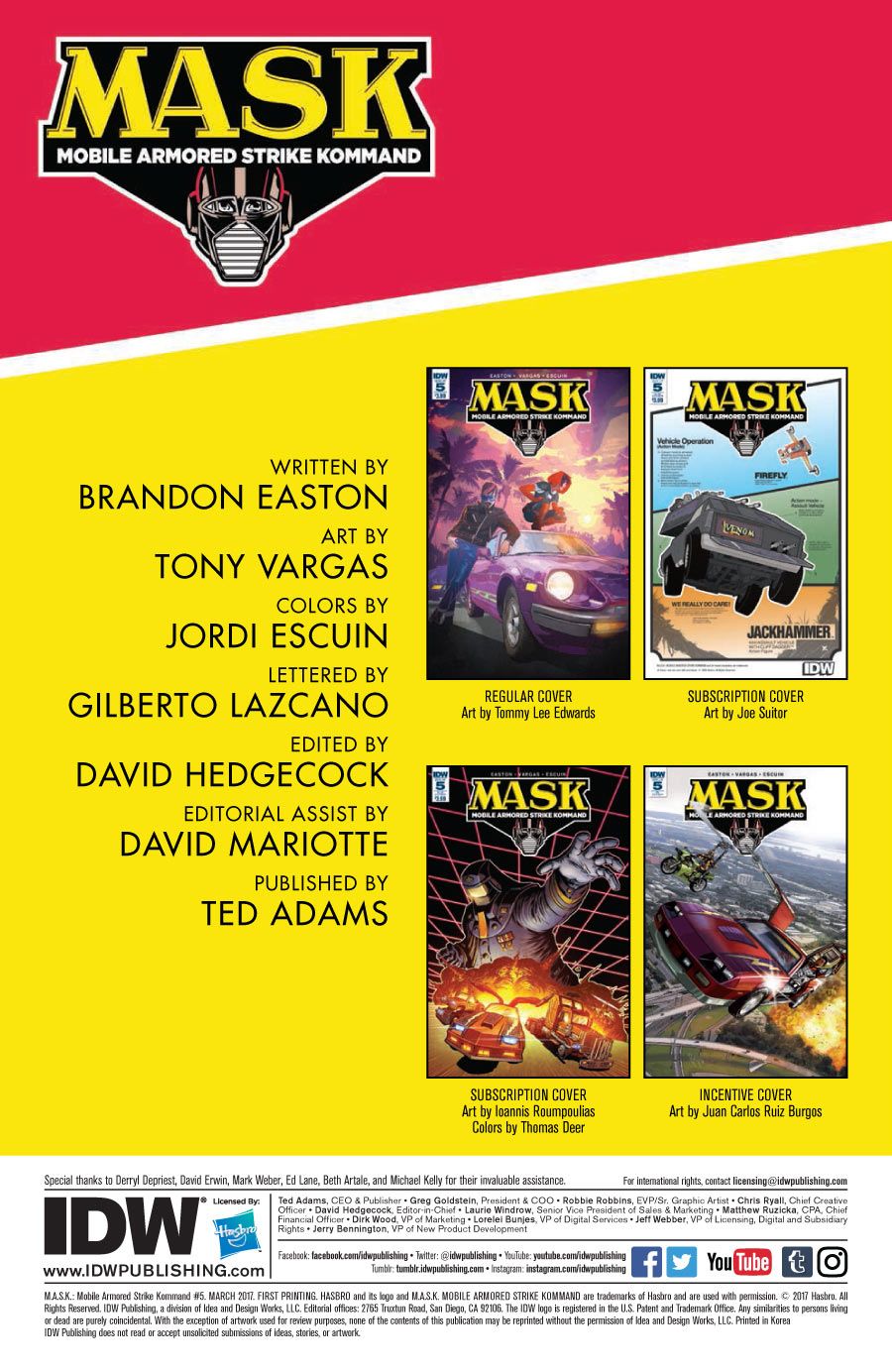 M.A.S.K.: Mobile Armored Strike Kommand #5