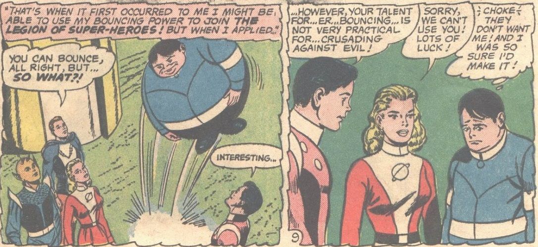 The Legion of Super-Heroes Choke a Lot