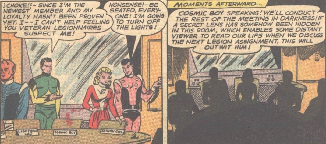 The Legion of Super-Heroes Choke a Lot