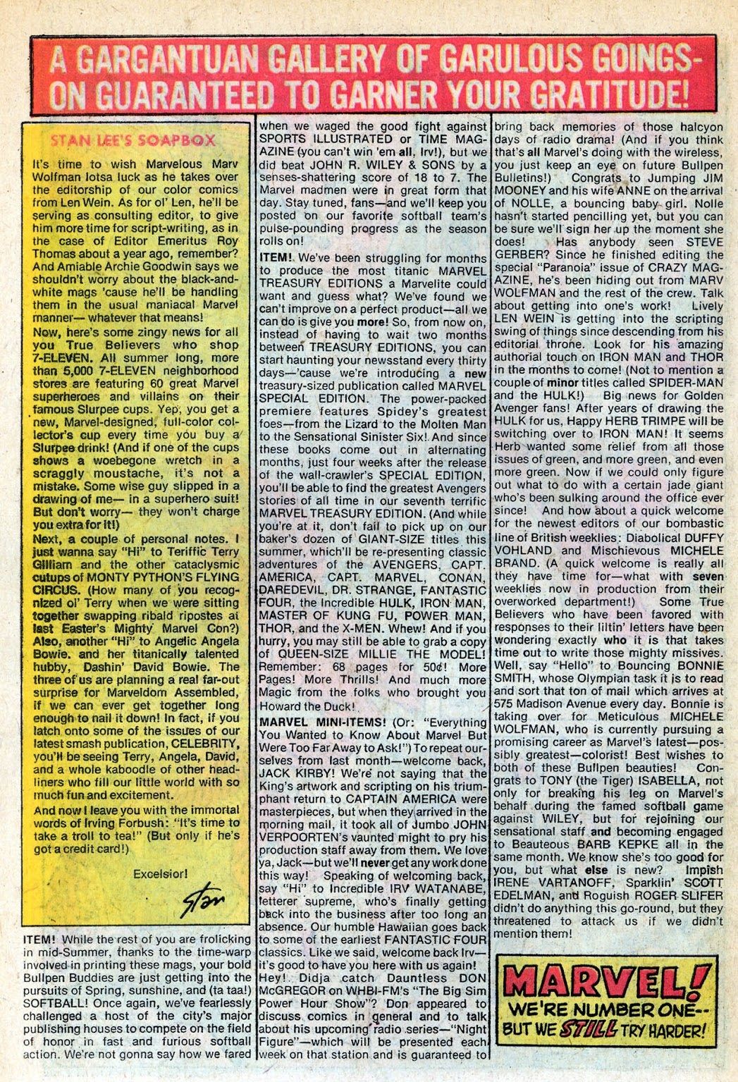 Marvel's Bullpen Bulletins, From A to Z!