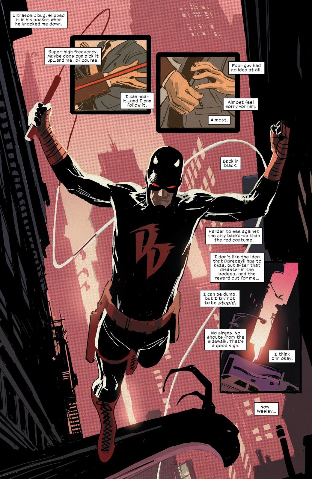Daredevil Returns to His Black Costume to Defeat the Kingpin