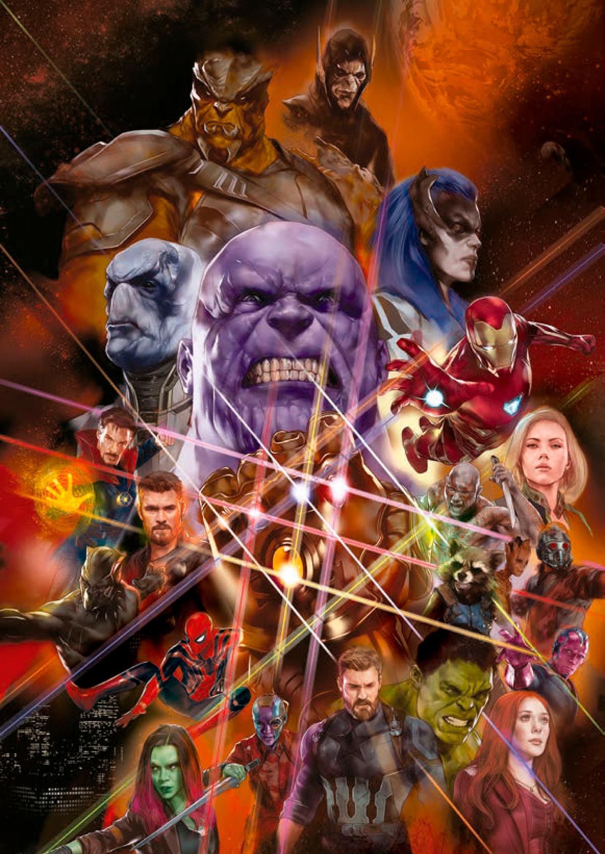 Avengers: Infinity War Hi-Res Art Shows Thanos' Full Black Order