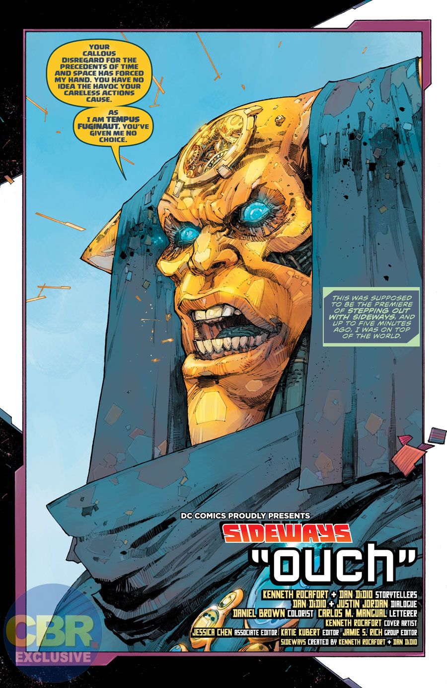 Sideways #2 Introduces DC's Guardian of Time & Space