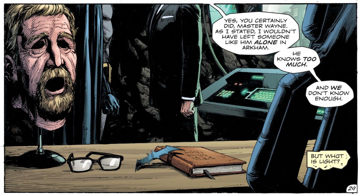 Doomsday Clock: Batman is Keeping Tabs on Rorschach in Arkham