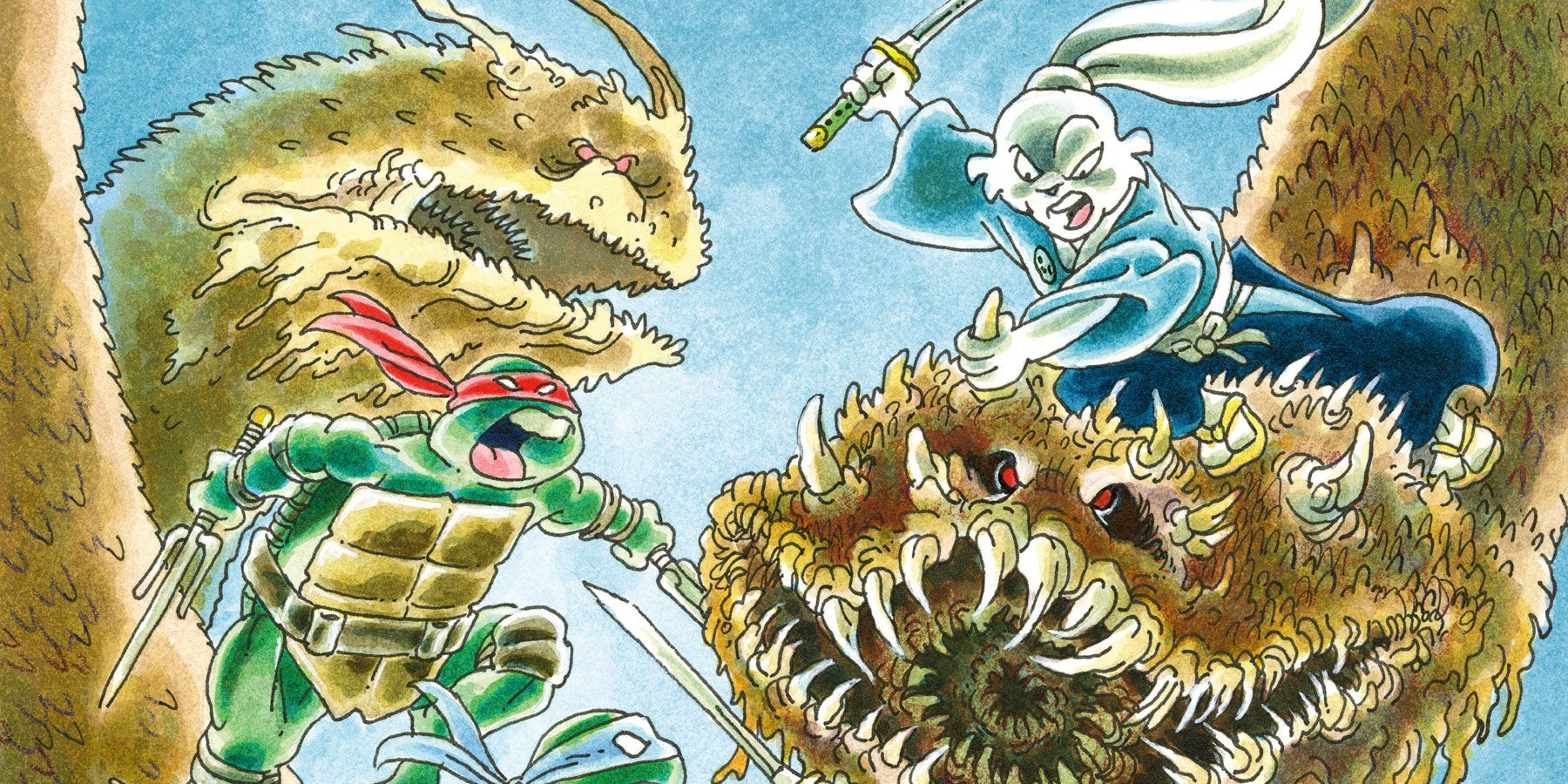 Every Usagi Yojimbo/Teenage Mutant Ninja Turtles Story Collected