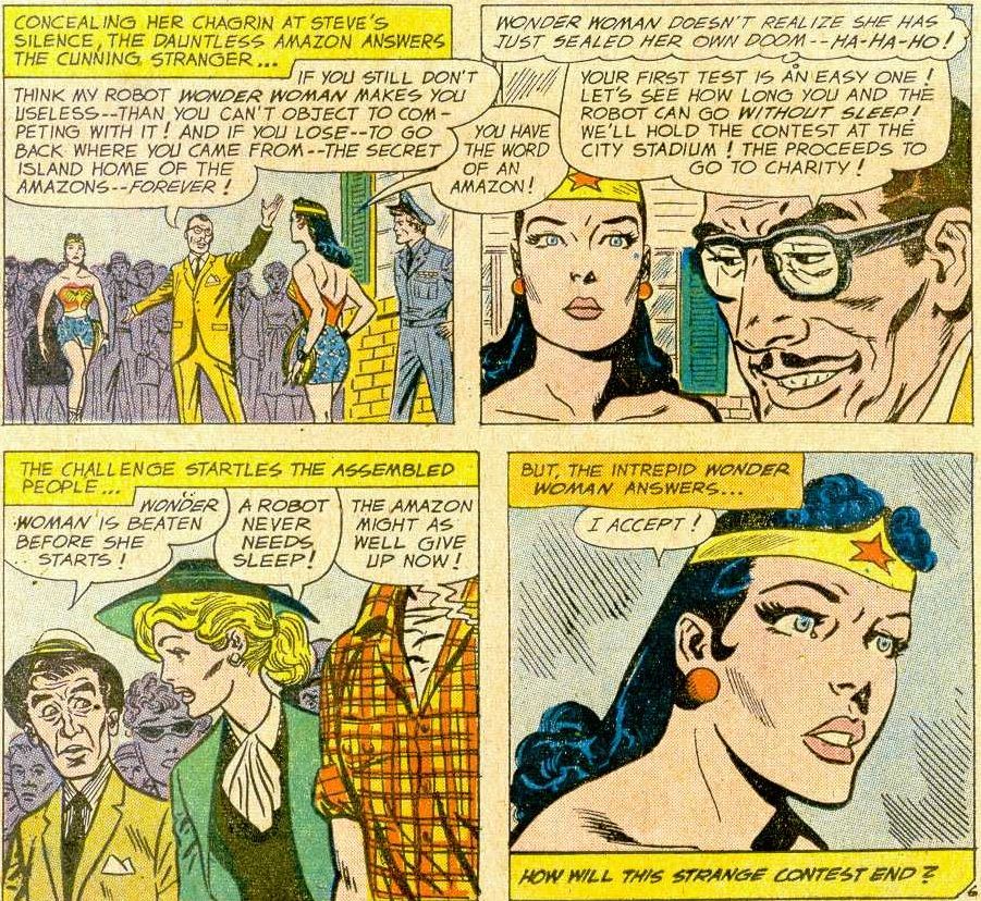 A Collection of Wonder Woman Robot Duplicates