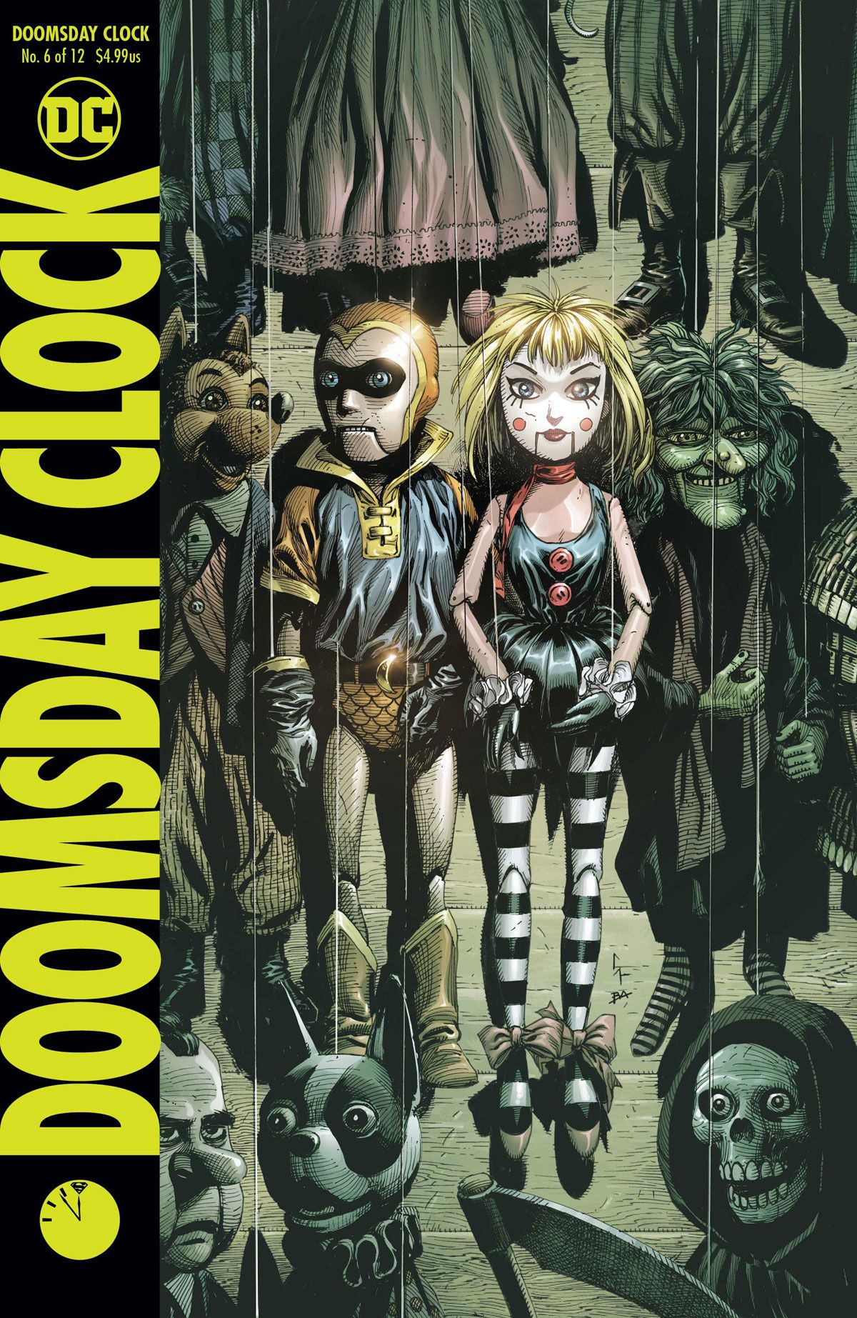 Doomsday Clock #6 Gives Mime & Marionette a Bloody Origin Story