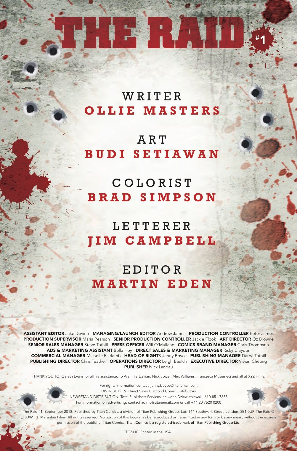 Titan Comics Reveals First Pages from The Raid Adaptation