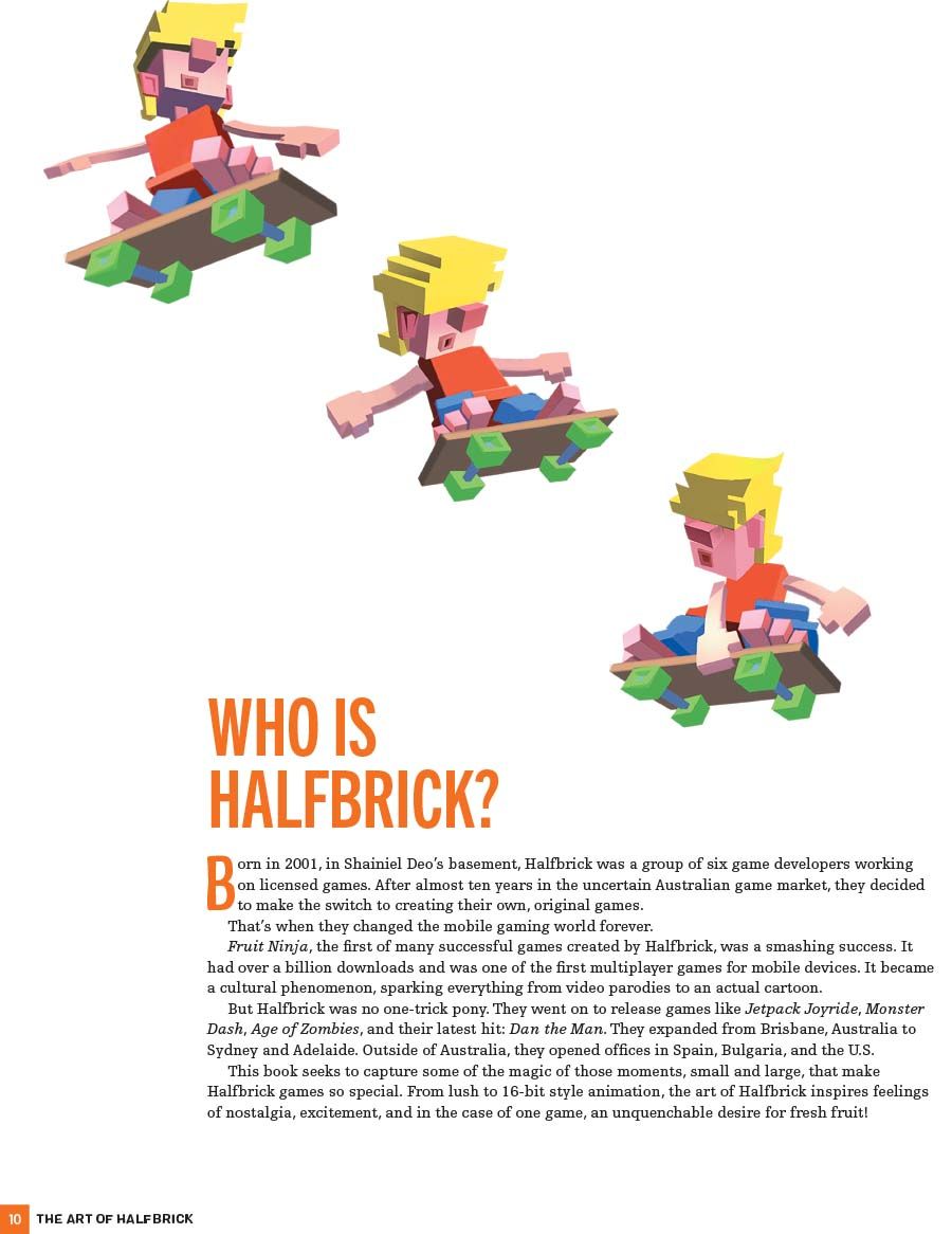 PREVIEW: THE ART OF HALFBRICK: FRUIT NINJA, JETPACK JOYRIDE AND BEYOND