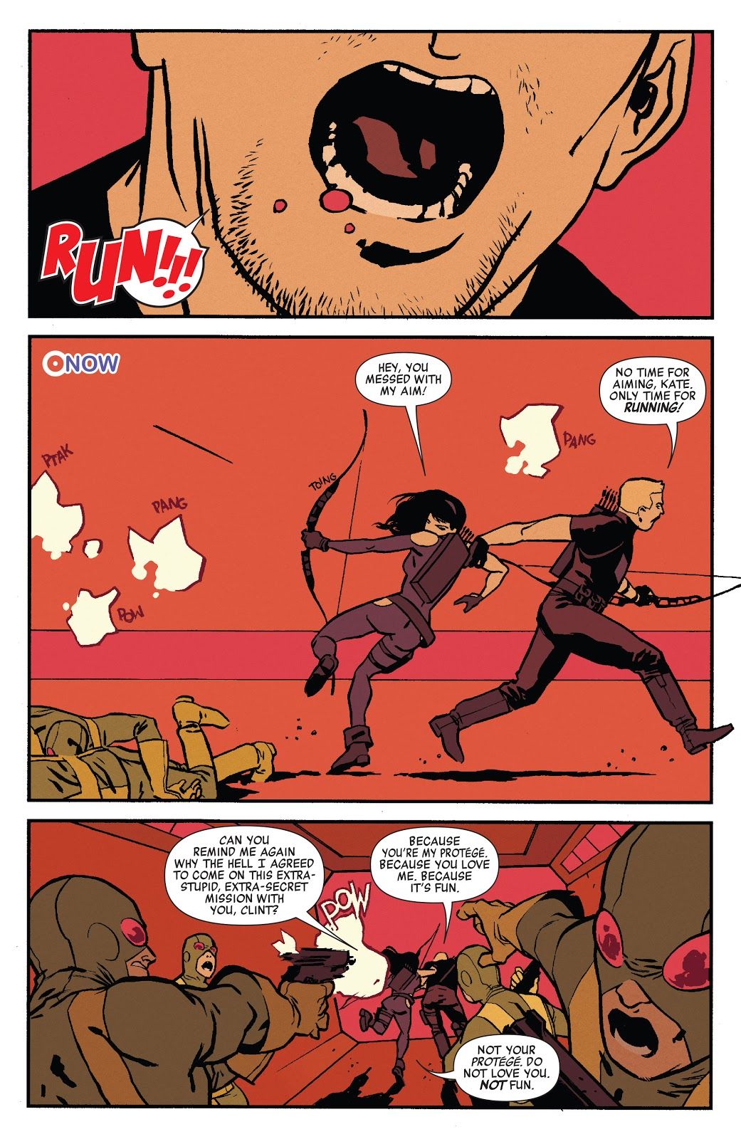 Clint Barton and Kate Bishop's First Hawkeye Team-Up