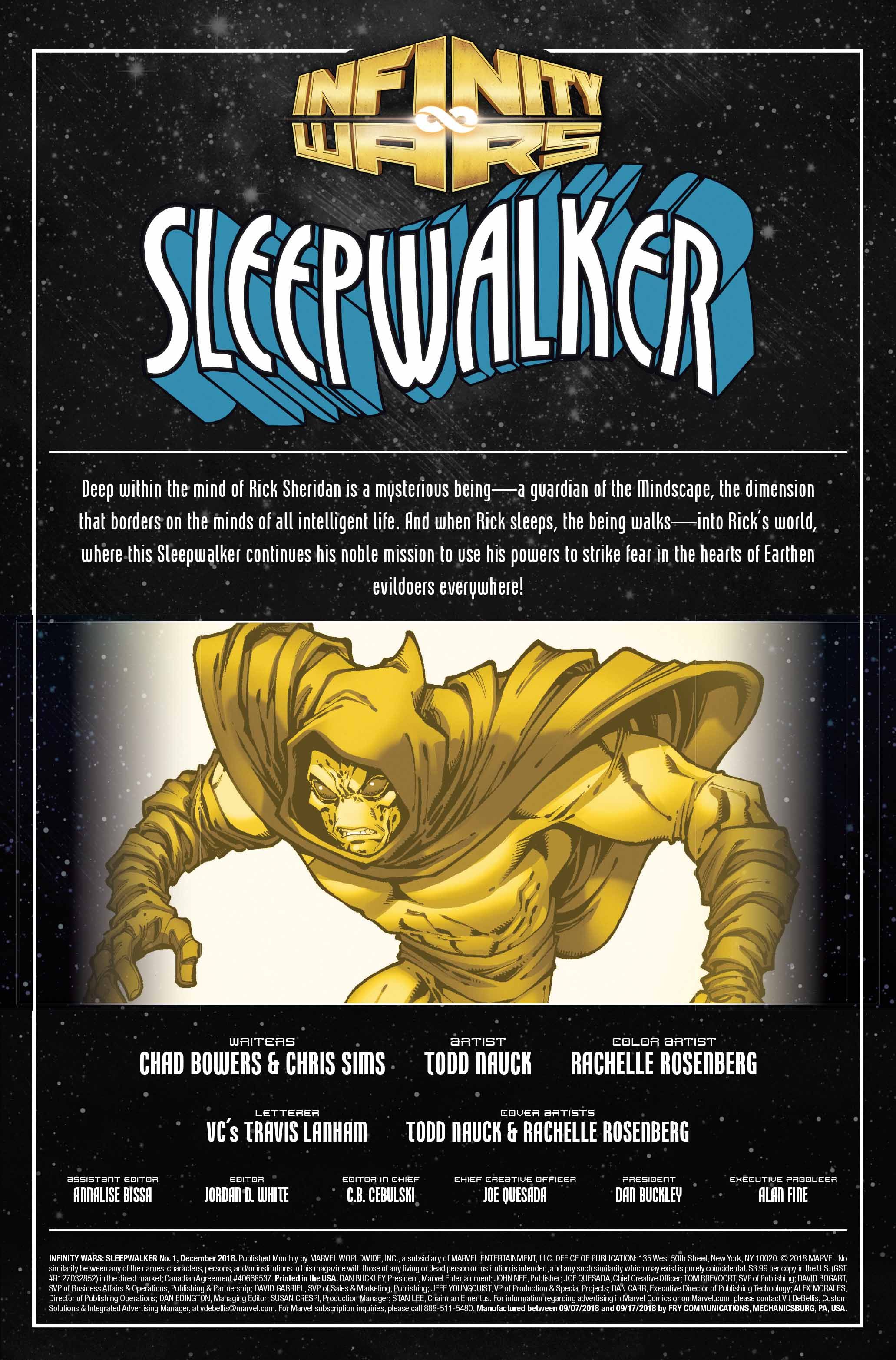 EXCL. PREVIEW: The Slumber Ends in Infinity Wars: Sleepwalker #1