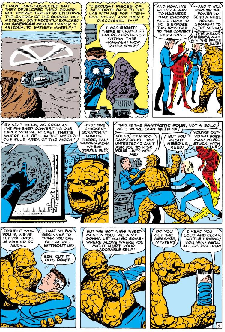 The Evolution of the Thing's Skin During Jack Kirby's Fantastic Four