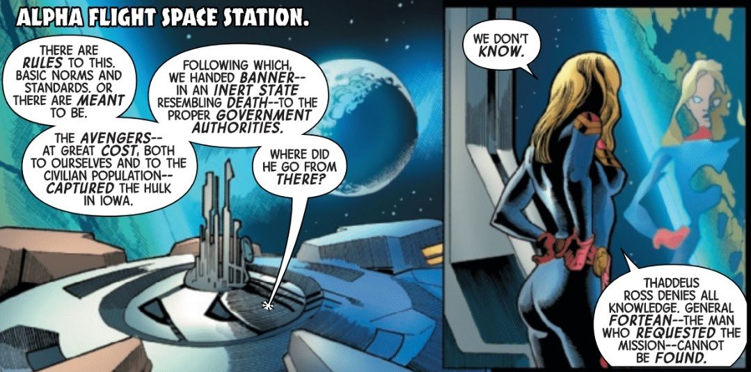 Captain Marvel Will Hunt the Hulk with a Classic Team