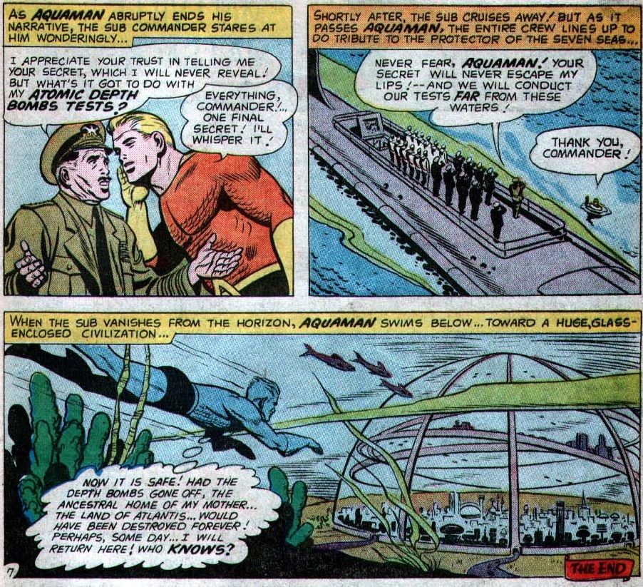When Did Aquaman First Visit Atlantis in the Comics?