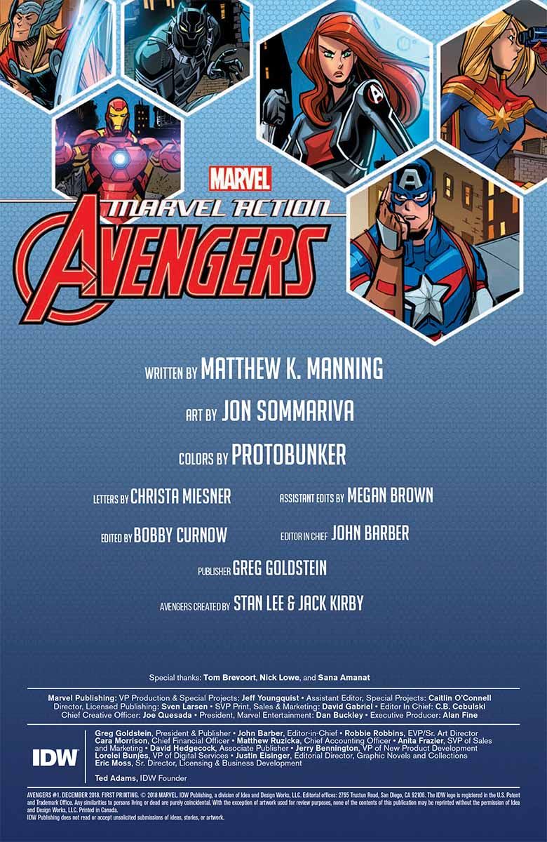 EXCLUSIVE PREVIEW: Marvel Action: Avengers #1