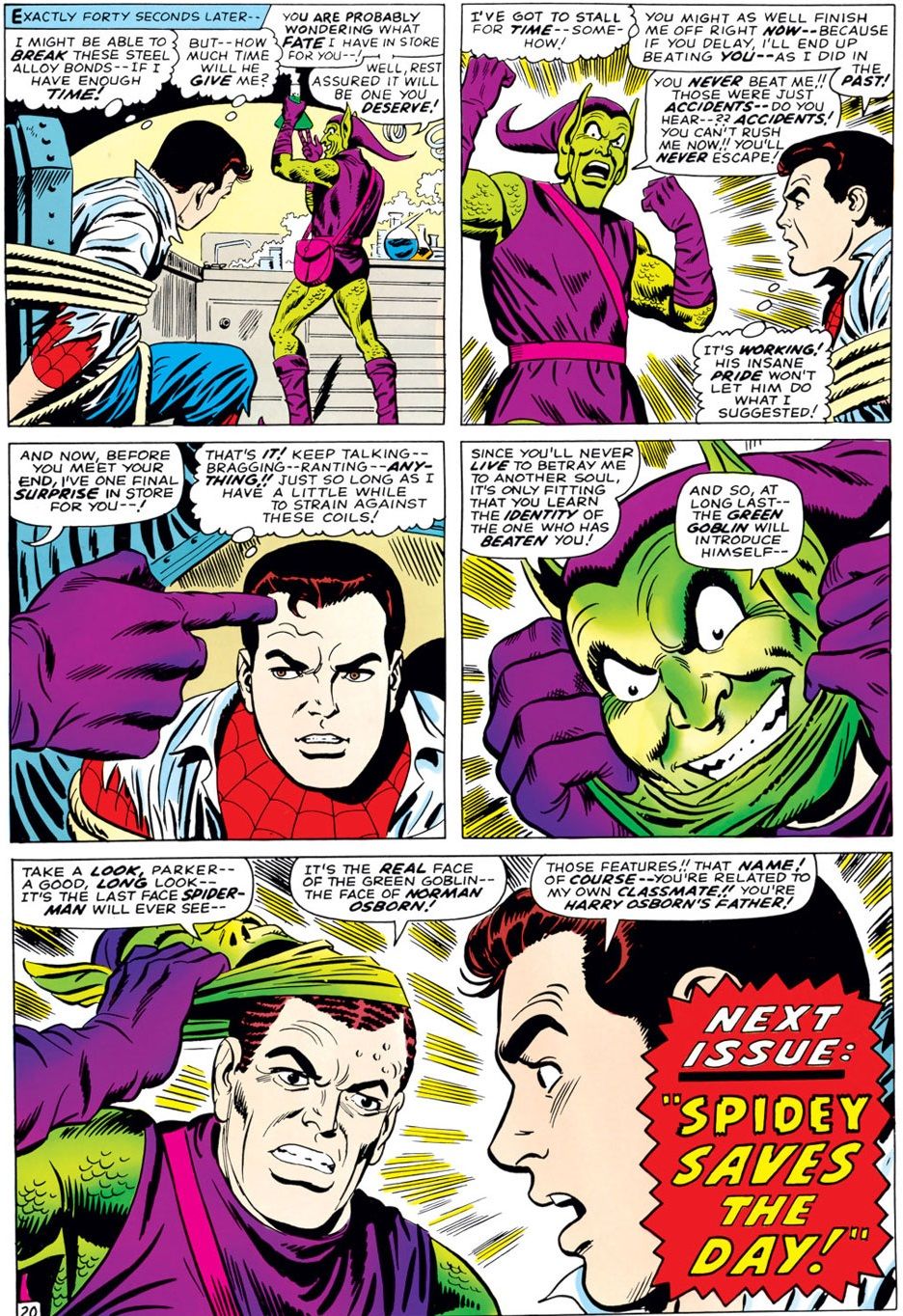 Harry Osborn Green Goblin Comic Harry Osborn In Ultimate Spider Man #6