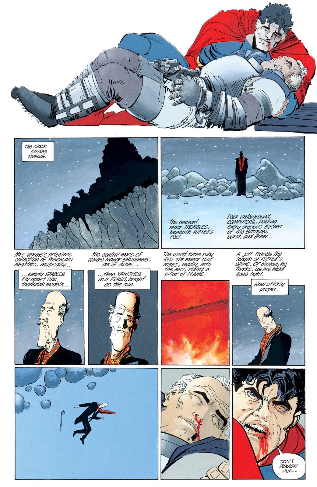 How Did Dark Knight Returns End in Miller's Original Plot?