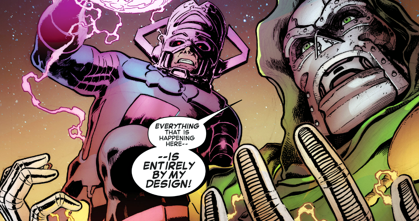 Doctor Doom is Manipulating Galactus in Fantastic Four