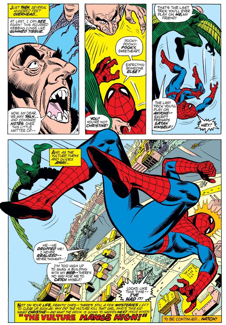 When Did Spider-Man First Run Out of Web Fluid Mid-Air?
