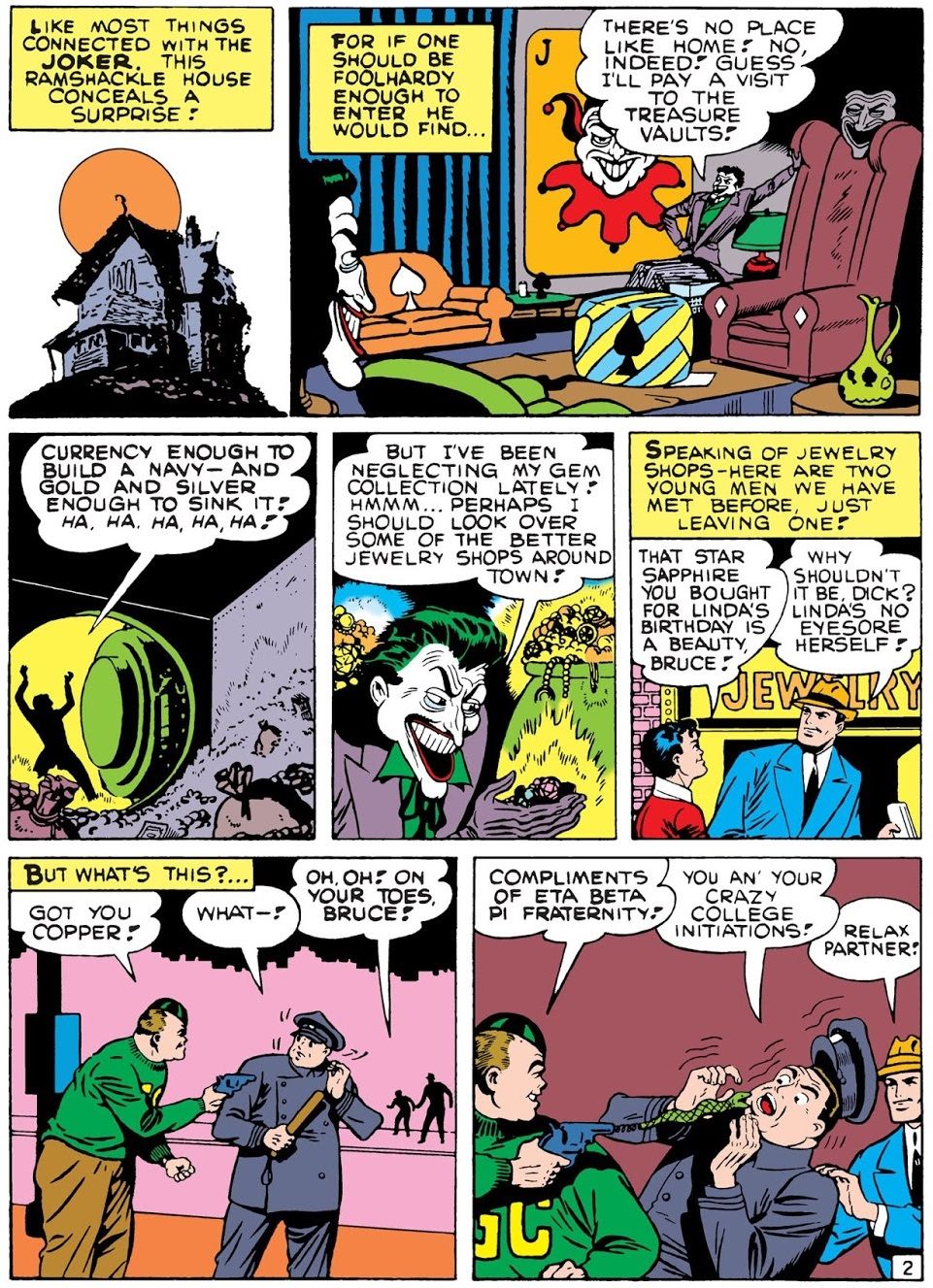 When Did Batman Add the Giant Joker Playing Card to the Batcave?