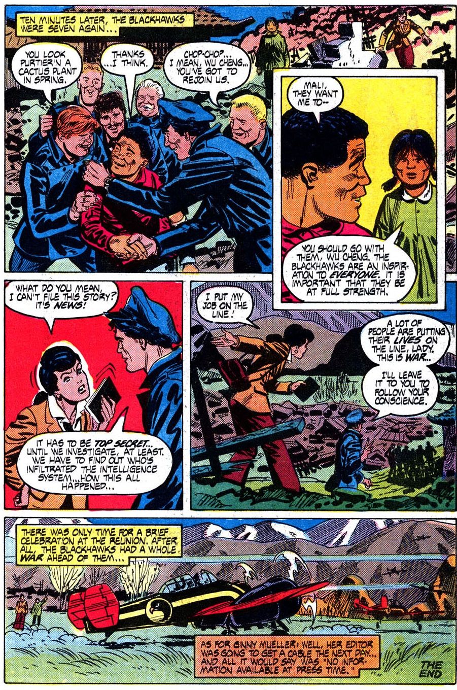 How The Final Issue of Blackhawk Was a Veiled Shot at DC Promotions