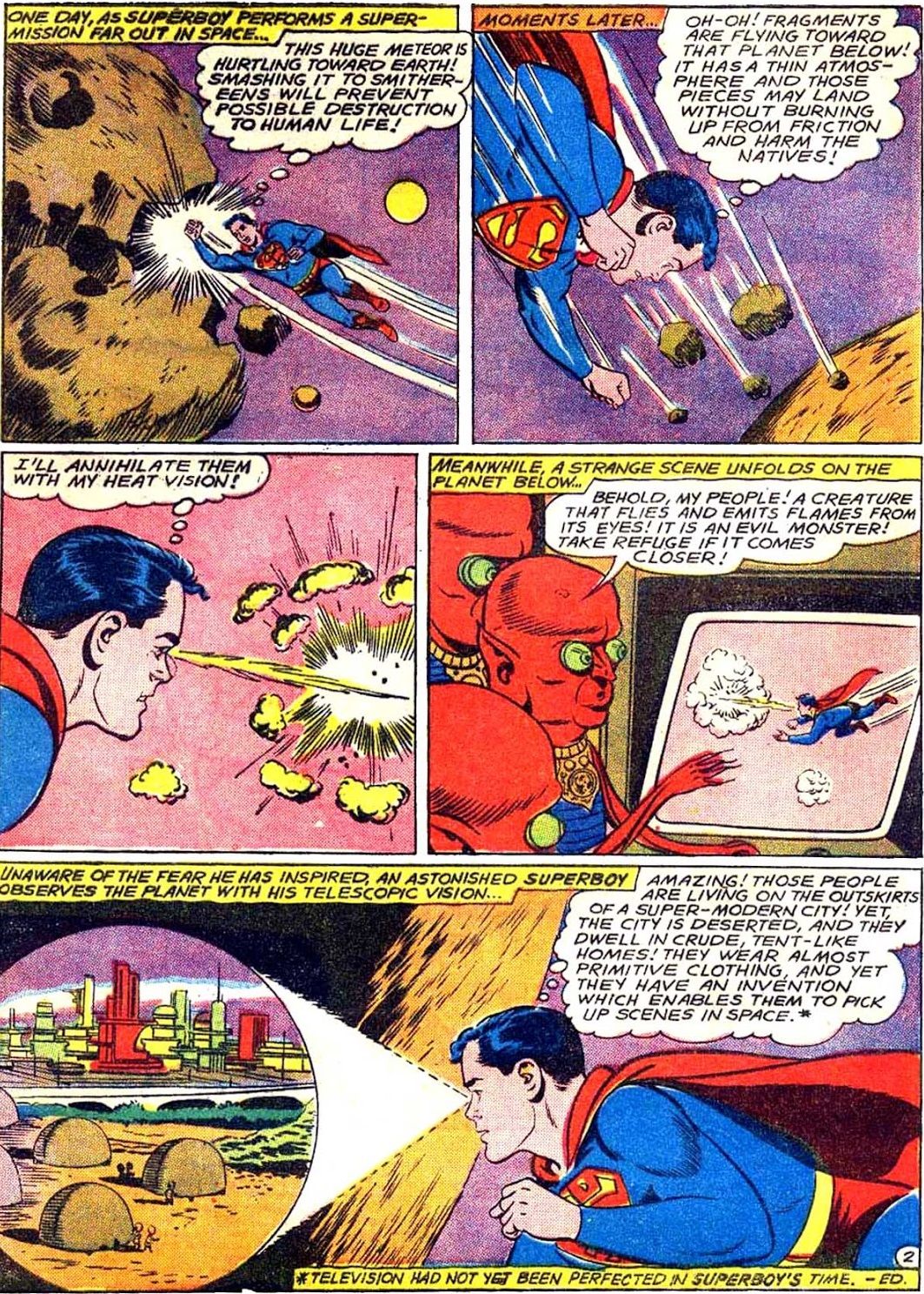 When Did Superman First Use Heat Vision in the Comics?