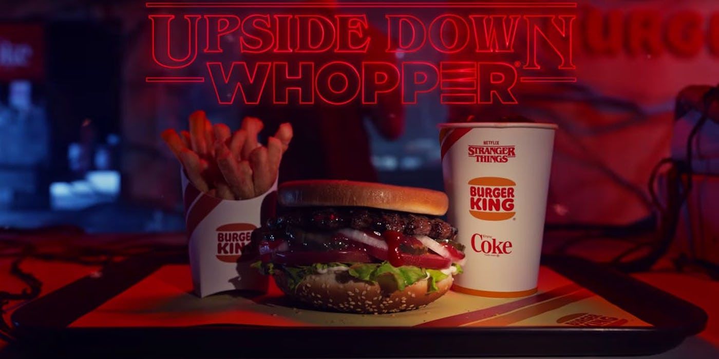 Burger King Reveals Upside Down Whopper Inspired by Stranger Things