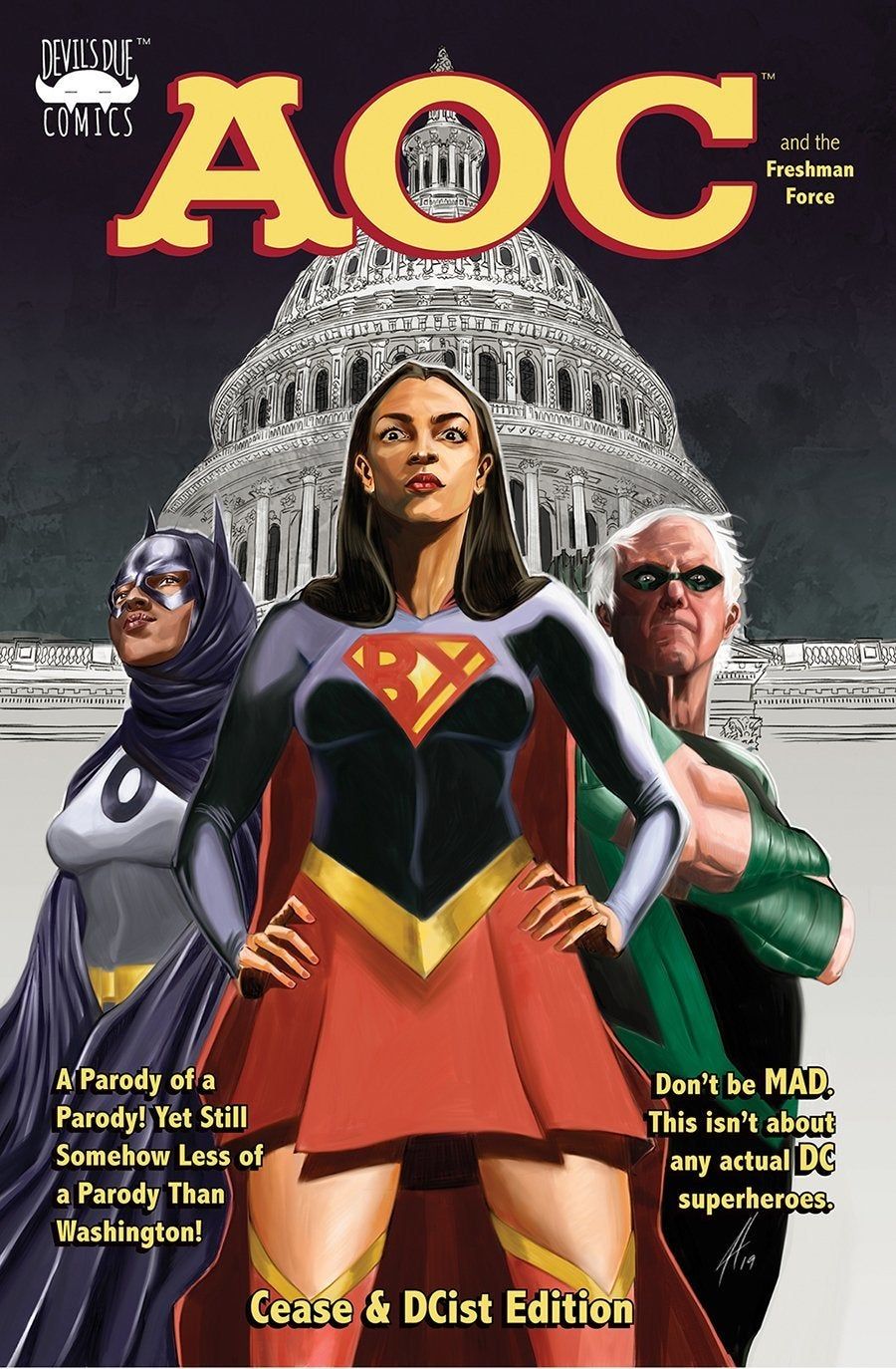 AOC Comic Publisher Responds to DC's Cease & Desist With Parody Cover