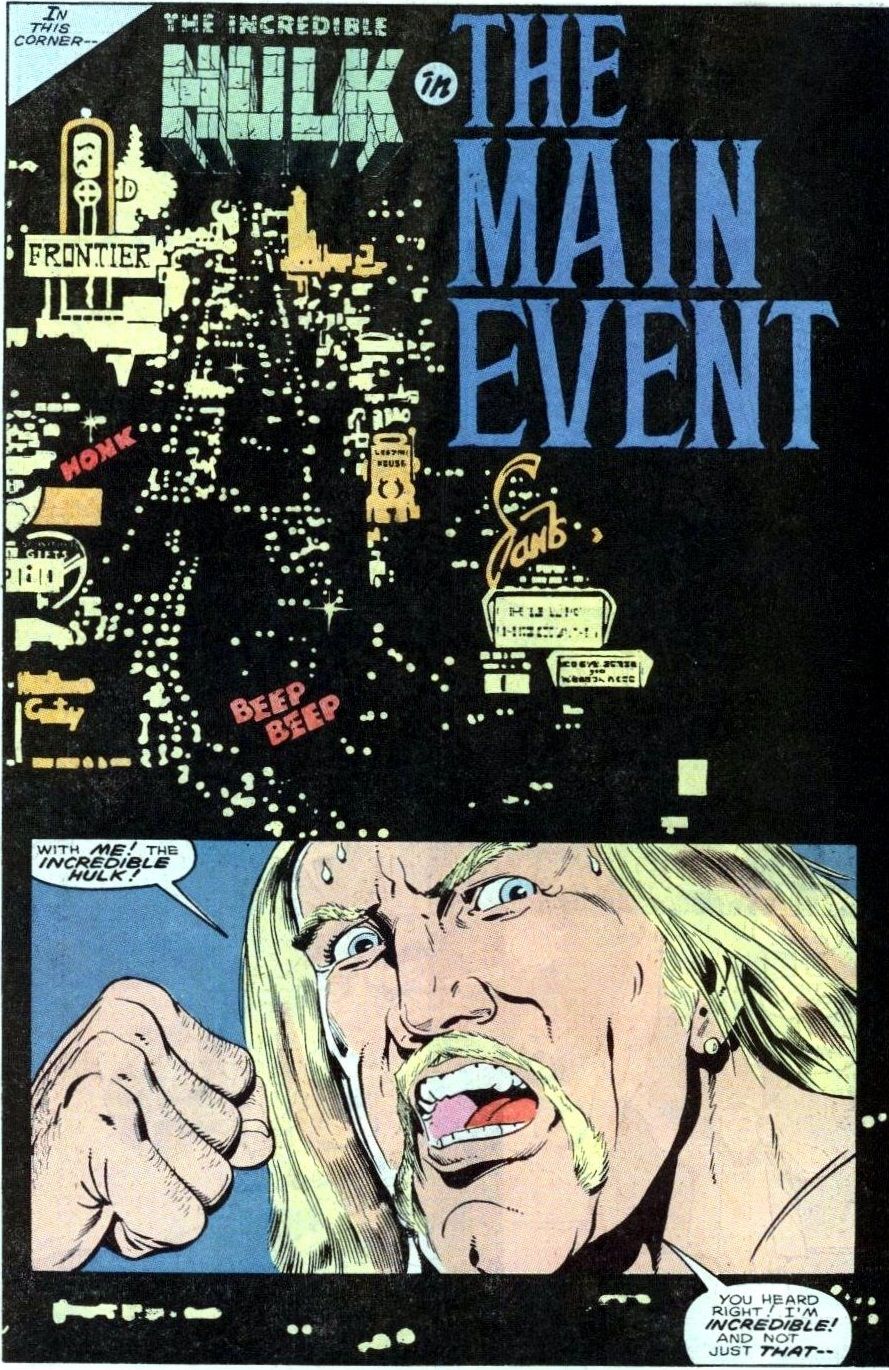 That Time That the Incredible Hulk Beat Up Hulk Hogan