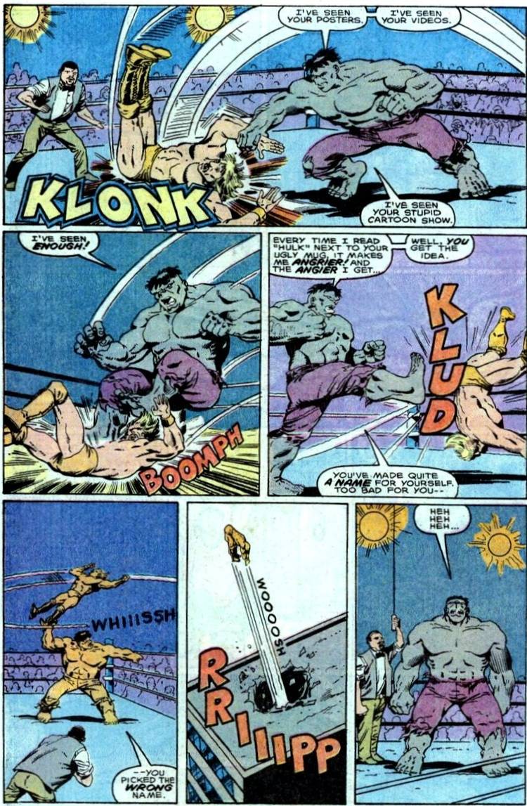 That Time That the Incredible Hulk Beat Up Hulk Hogan
