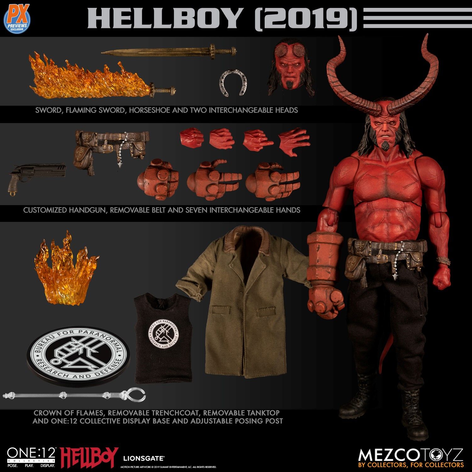 Hellboy PREVIEWS Exclusive Right Hand of Doom & One:12 Figure Pack a Punch