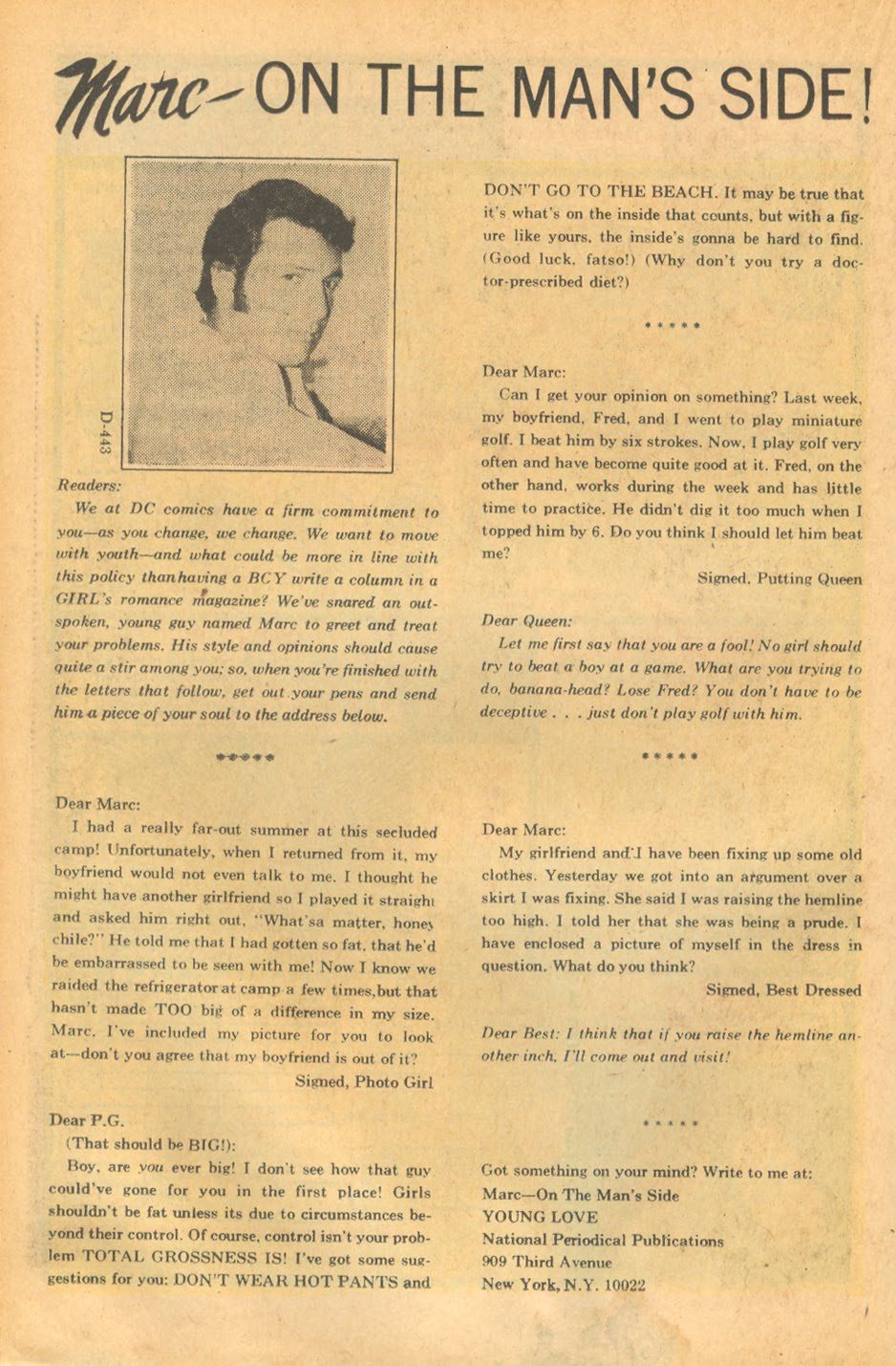 The True Identity of the Controversial 'Marc -- On the Man's Side'!