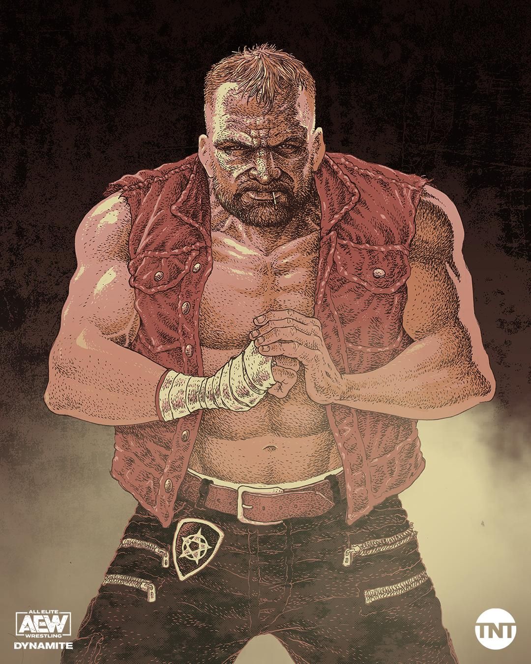 All Elite Wrestling Debuts Jon Moxley DC Collaboration Artwork