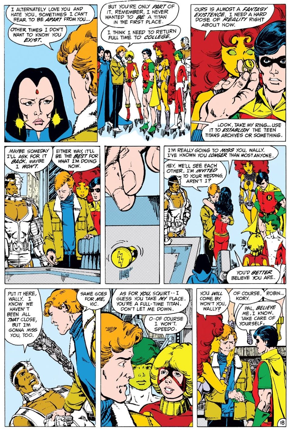 How George Perez's Changing Art Style Became a Teen Titans Plot Point