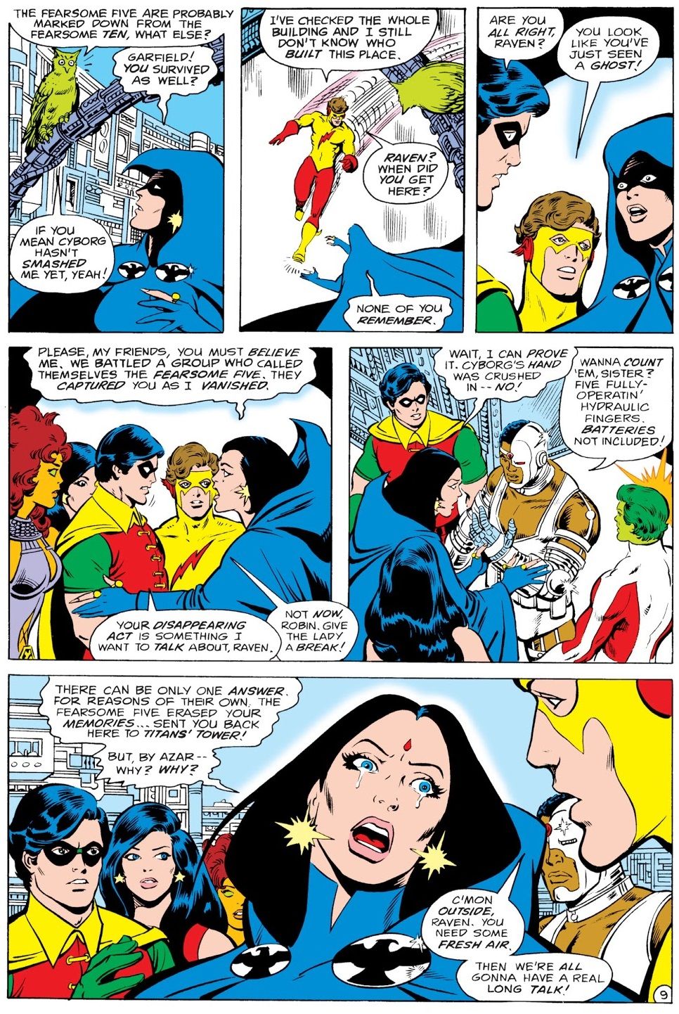 How George Perez's Changing Art Style Became a Teen Titans Plot Point