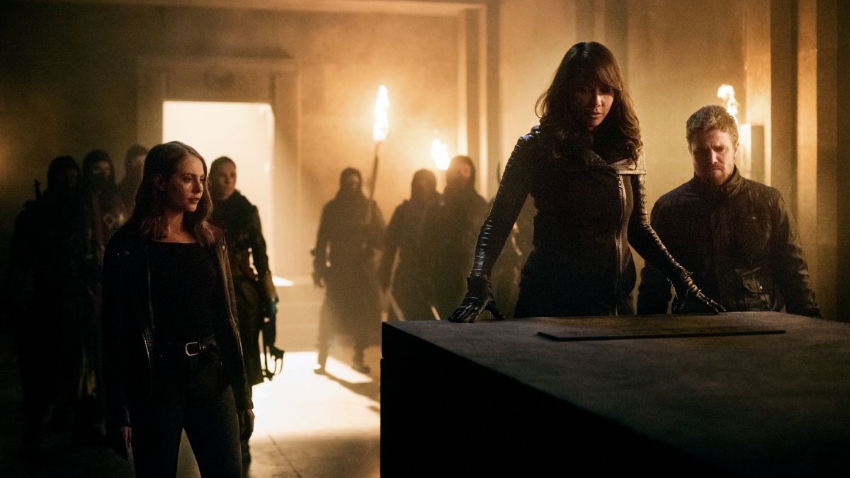 Thea Queen Returns in Arrow Season 8 Photos