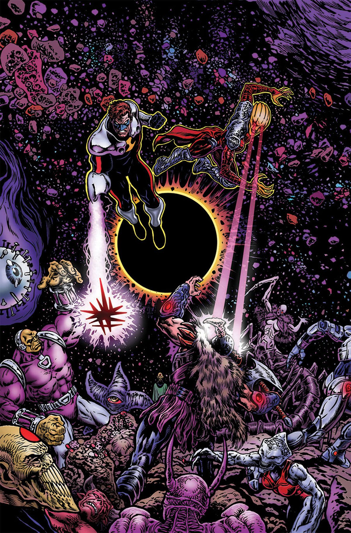 Hal Jordan Attacks the Justice League in Blackstars Cover Art