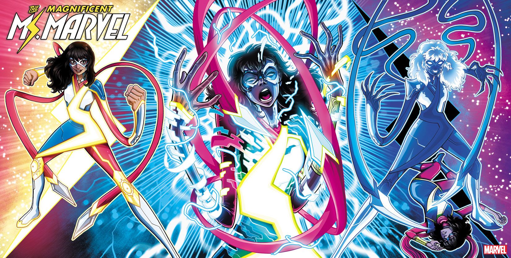 Ms Marvel's Sentient Costume Takes Over on Connected Covers
