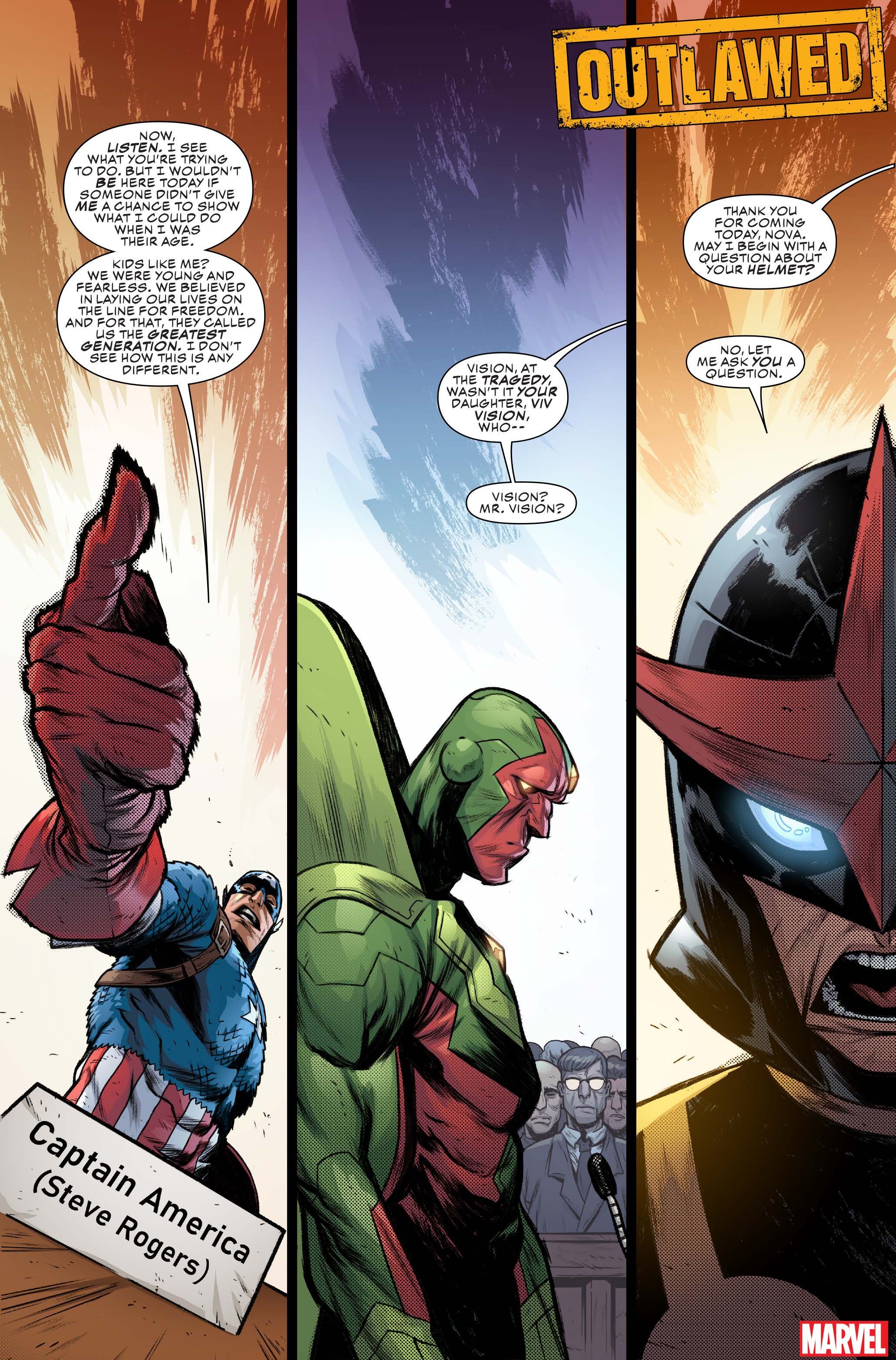 First Outlawed Preview Evokes the Conflict of Marvel's Original Civil War