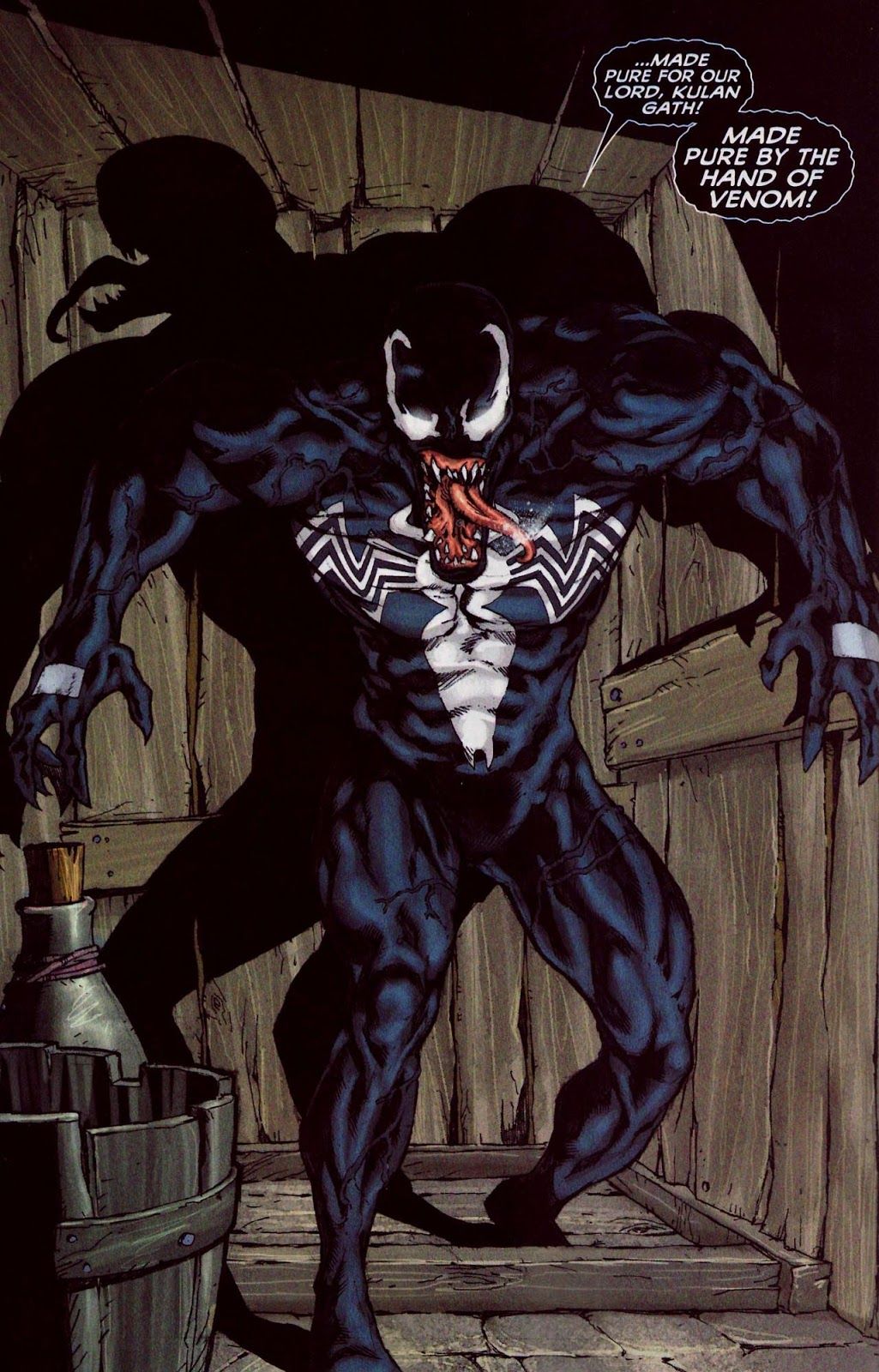 Which Comic Homaged Venom's Marvel vs. Capcom 'Venom Predate' Attack Move?