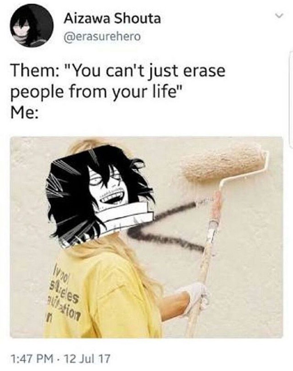My Hero Academia: 10 Hilarious Eraserhead Memes That Are Too Funny