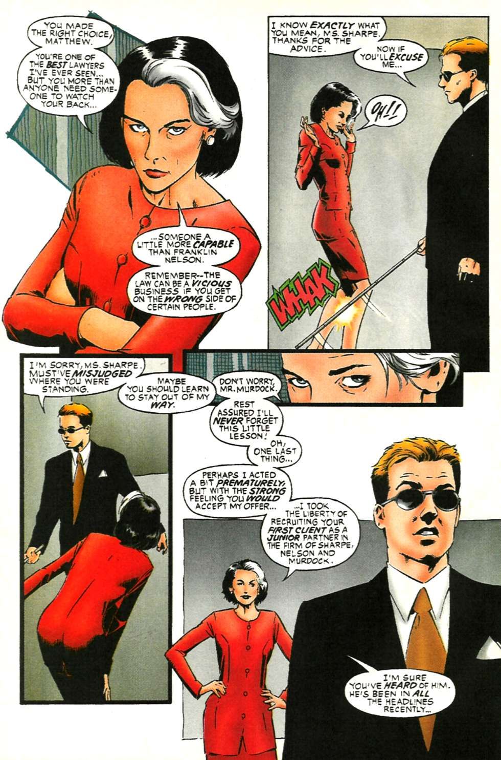 Daredevil Has a Really Hard Time Holding On to Law Partners