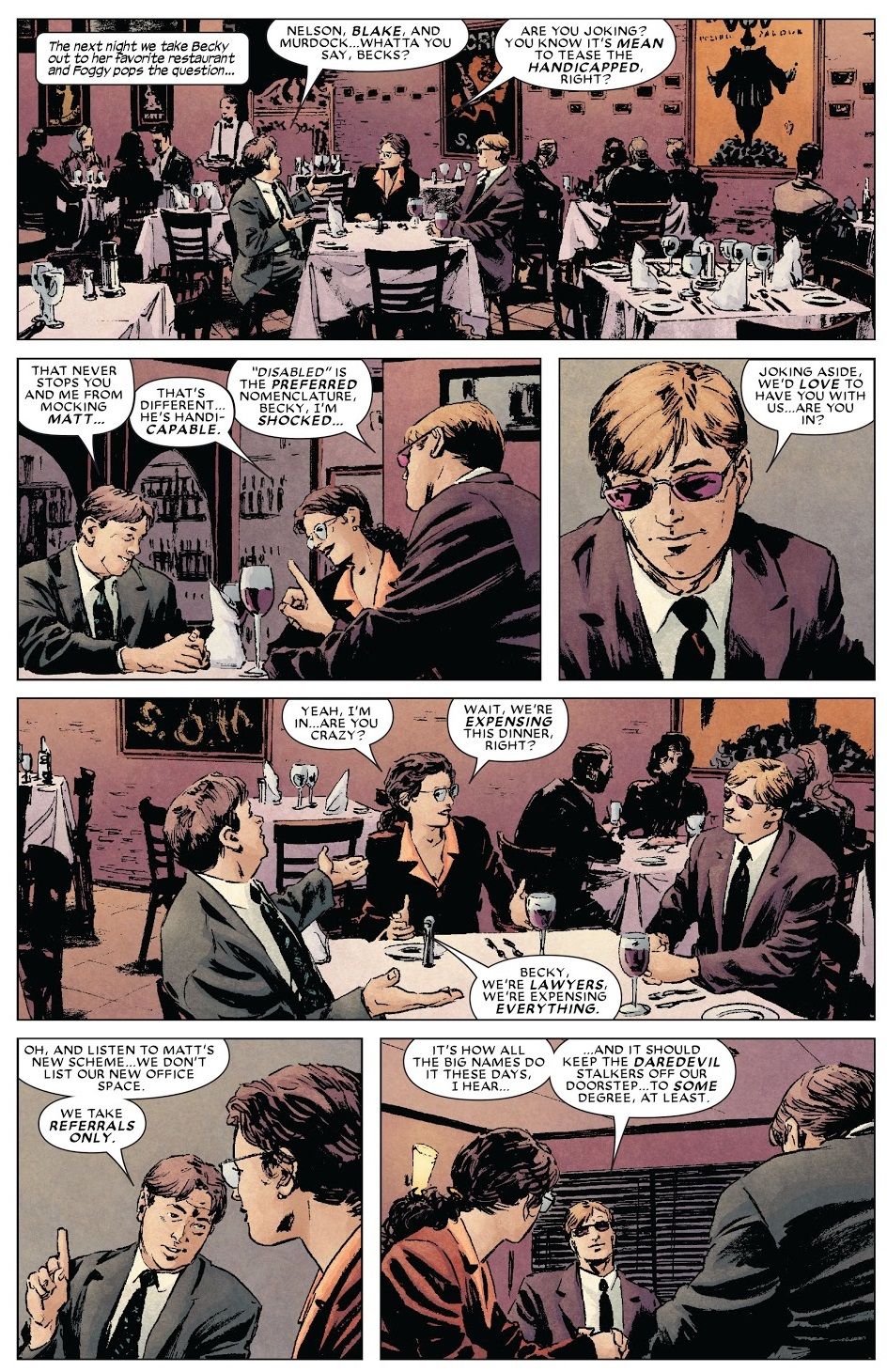 Daredevil Has a Really Hard Time Holding On to Law Partners