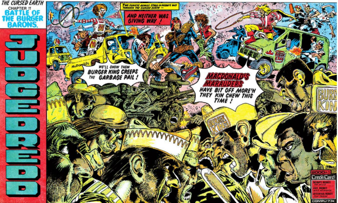 Ronald McDonald & Burger King Teamed Up to Take Down... Judge Dredd!?