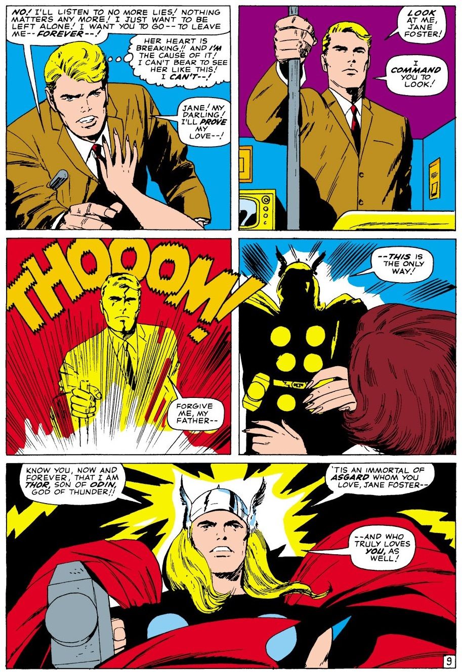 When Did Thor Reveal the Truth of His Secret Identity to Jane Foster?